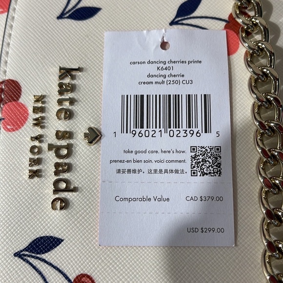 kate spade | Bags | Kate Spade Carson Dancing Cherries Cherry ...